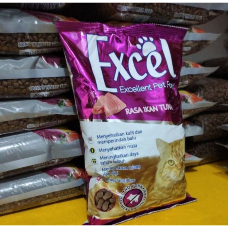 Jual Excel Makanan Kucing Cat Dry Food EXCEL 500gr | Shopee Indonesia
