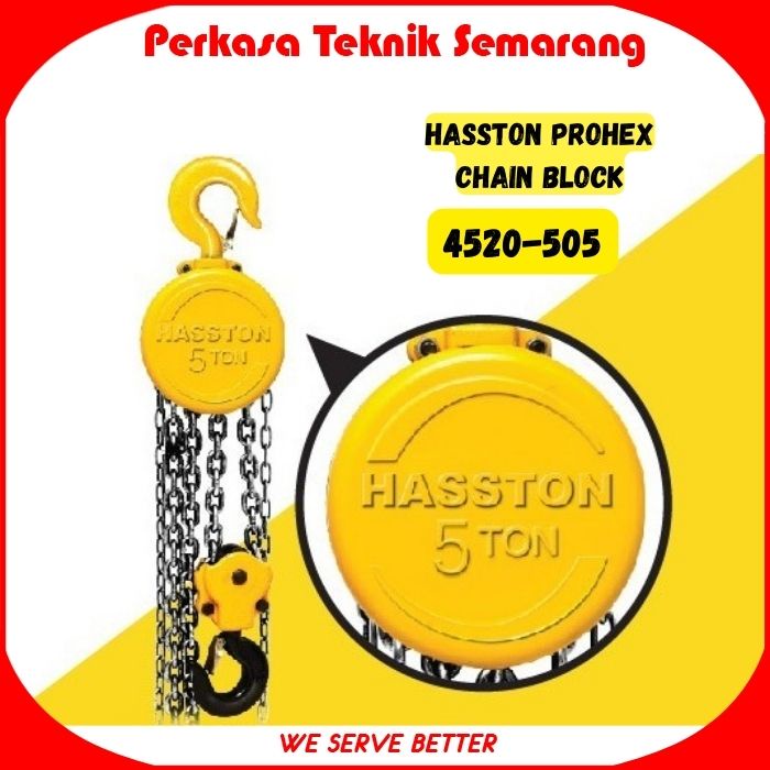 Jual HASSTON PROHEX 4520-505 CHAIN BLOCK / TAKEL 5 TON X 5 METER ...