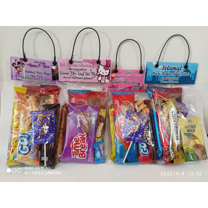 Jual Label Snack Lebaran ultah bisa request design sesukamu | Shopee ...