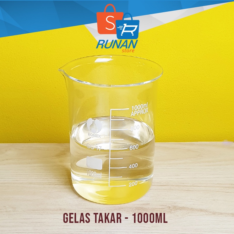 Jual Gelas Takar 1000ml Gelas Ukur Kaca Jumbo Lab Beaker Measuring ...