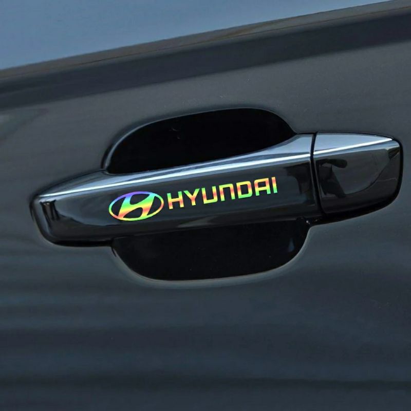 Jual Stiker logo hyundai variasi handle pintu velk dan kaca mobil ...