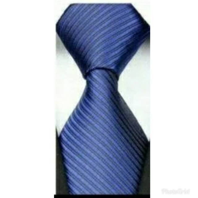 Jual Dasi motif salur warna biru bca 2 dan 3 inchi | Shopee Indonesia