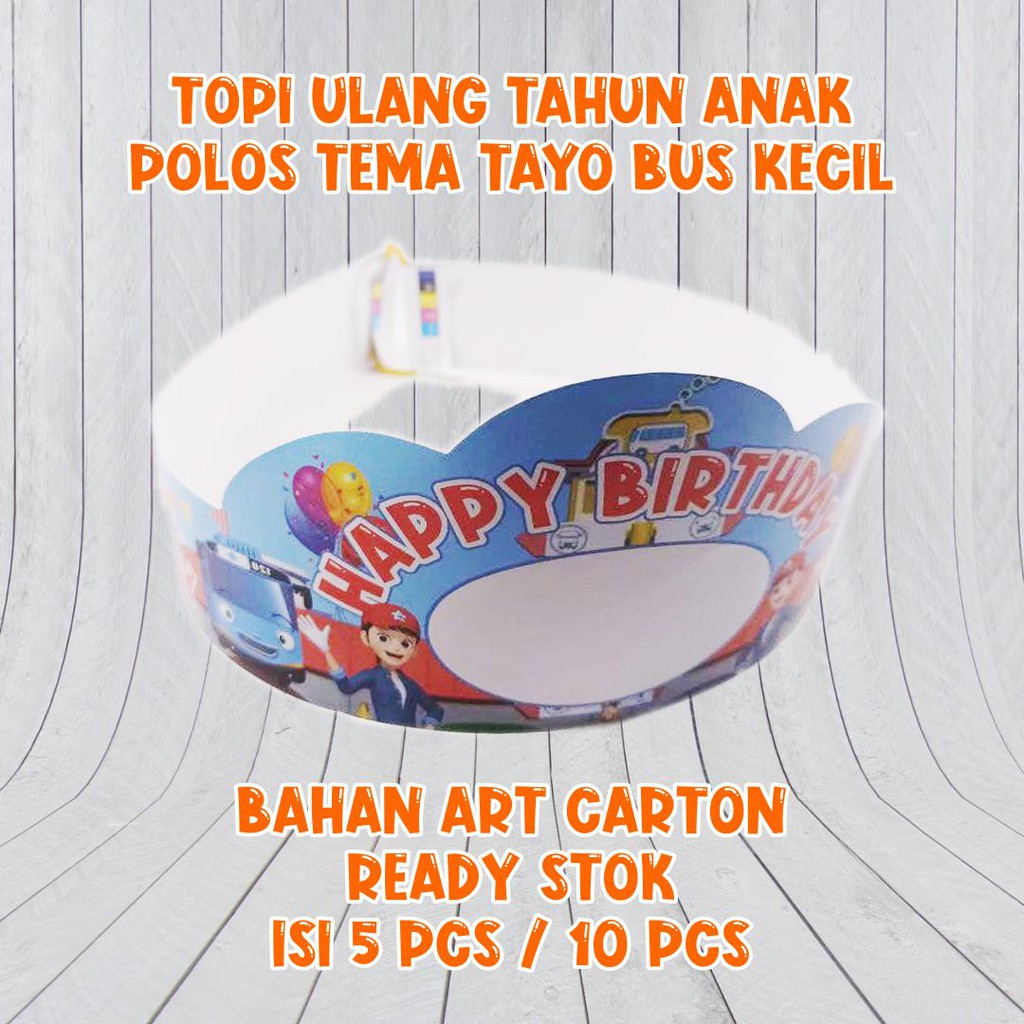 Jual Topi Ulang Tahun Ready Tema Bus Kecil | Shopee Indonesia