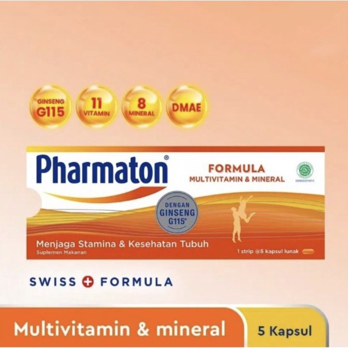 Jual MURAH Pharmaton Formula 5 tab -Multivitamin & Ginseng G115 ...