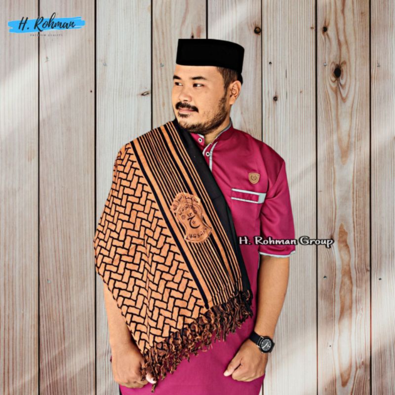 Jual Sorban Khasmiri Terompa Nabi / Sorban Habaib / Aridha Motif Logo ...