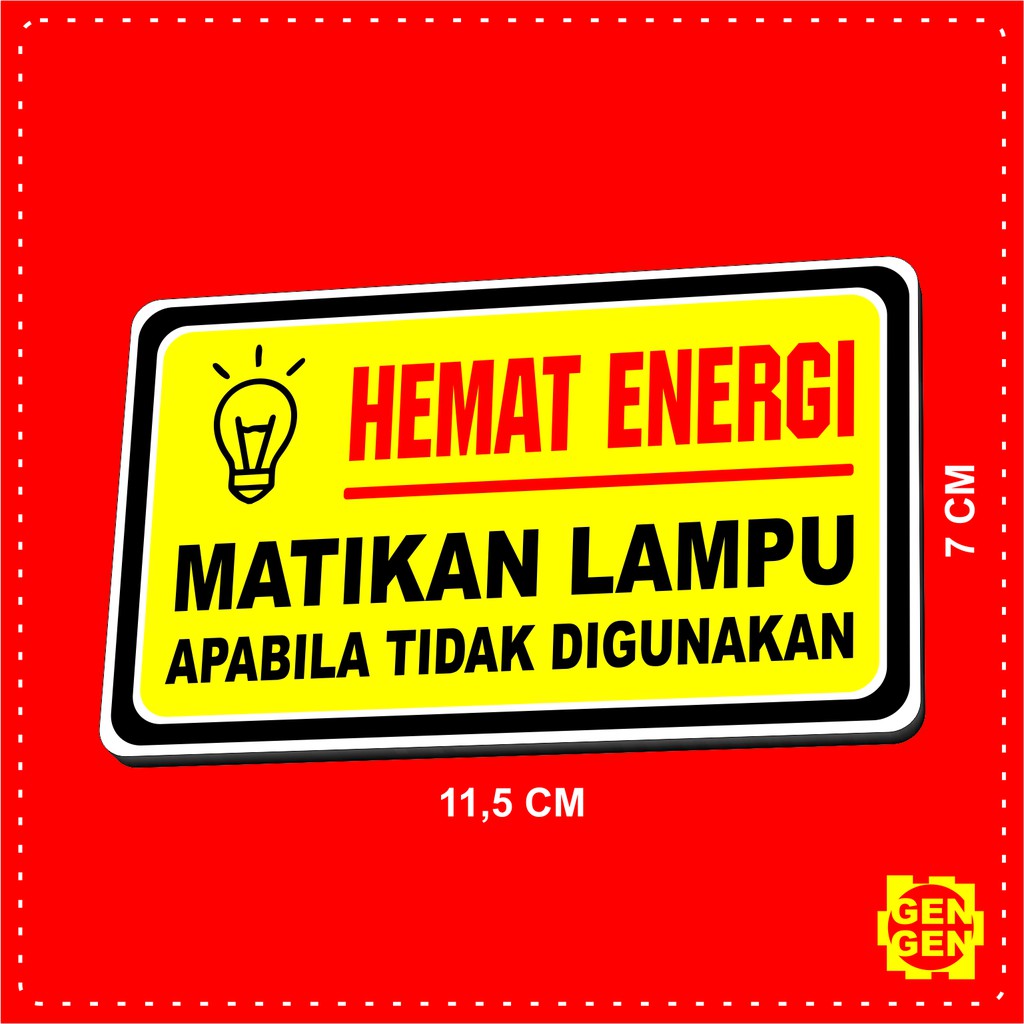 Jual MATIKAN LAMPU APABILA TIDAK DIGUNAKAN - KARET 2MM | Shopee Indonesia