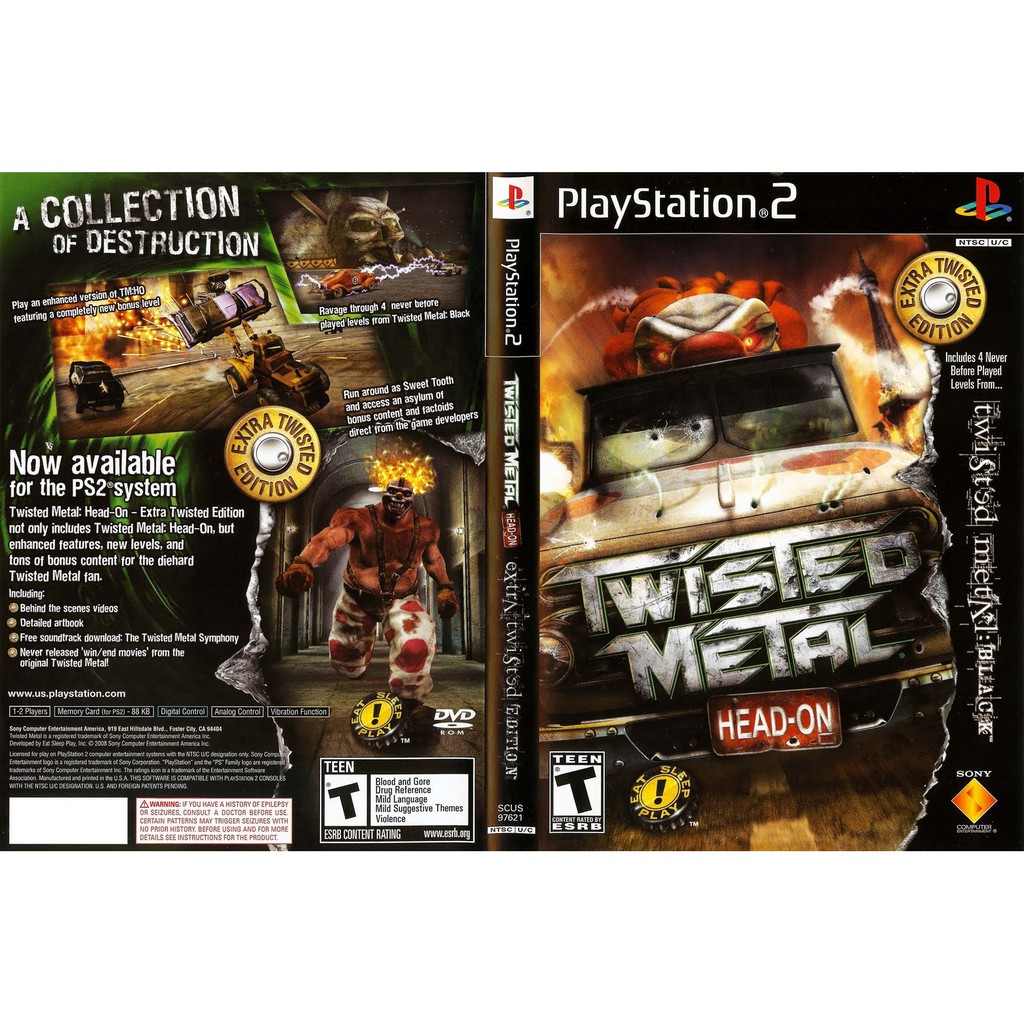 Jual Kaset PS2 Game Twisted Metal - Head On | Shopee Indonesia