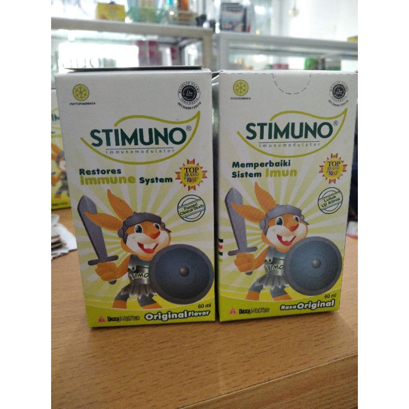 Jual STIMUNO sirup 60 ml, rasa original dan grape, vitamin daya tahan ...