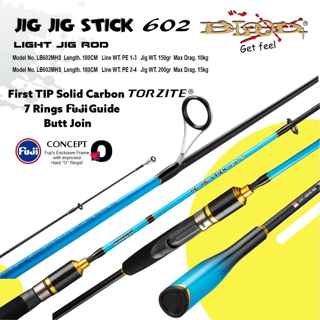 Jual Rod BLOOD LIGHT JIG - JIG JIG STICK 180cm | Shopee Indonesia