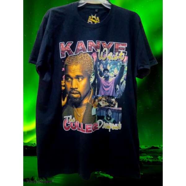 Jual Kanye West The College Dropout Rap Tee/Kaos Rapper Hip-Hop Kanye ...