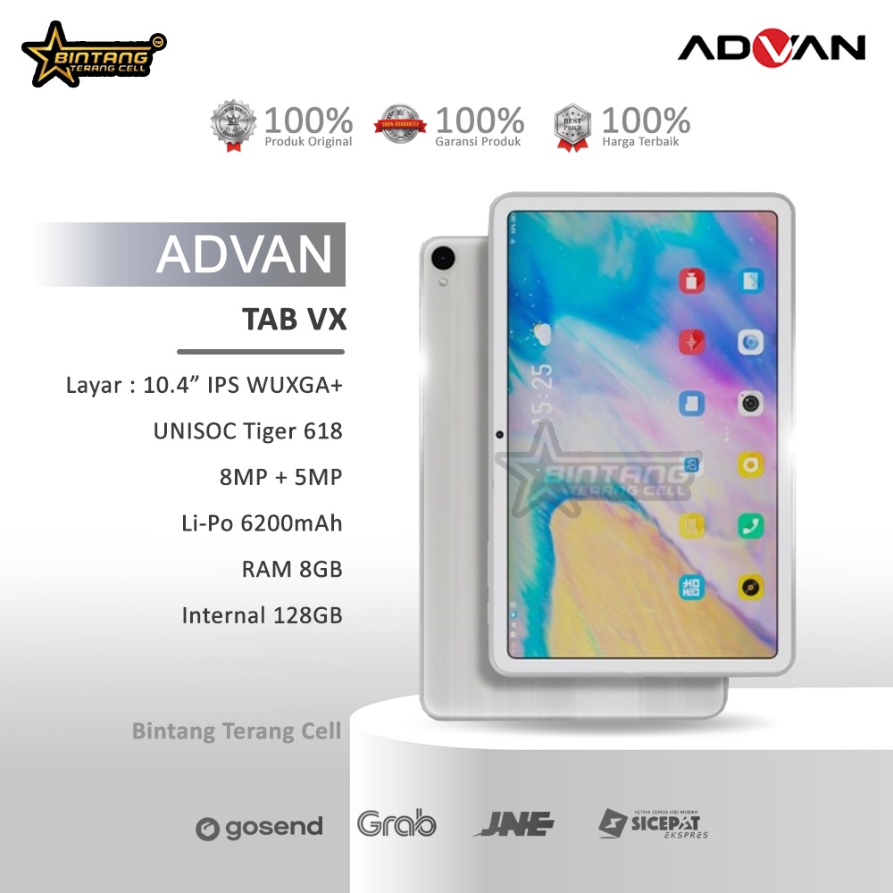 Jual Advan Tab VX 8GB/128GB (fullset keyboard dan case) 10.4 inch Tiger ...