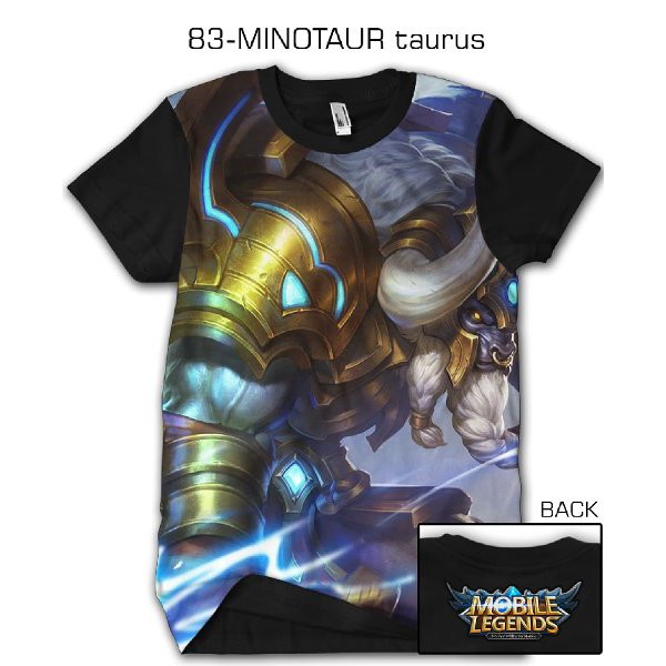 Jual Kaos Mobile Legend kaos 3d game mobile legend legends MINOTAUR ...