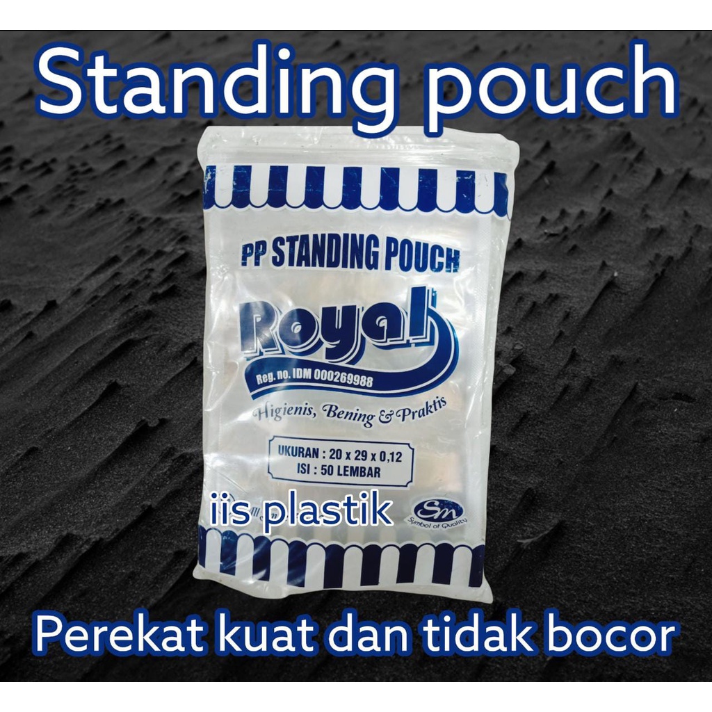 Jual Plastik standing pouch murah segala ukuran lengkap isi 50 lembar ...