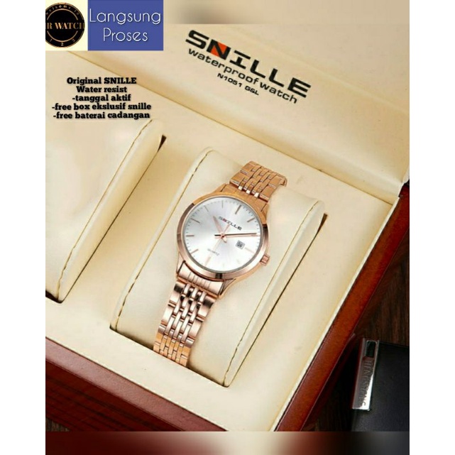Jual JAM TANGAN RANTAI WANITA ORIGINAL SNILLE WATER RESIST | Shopee ...