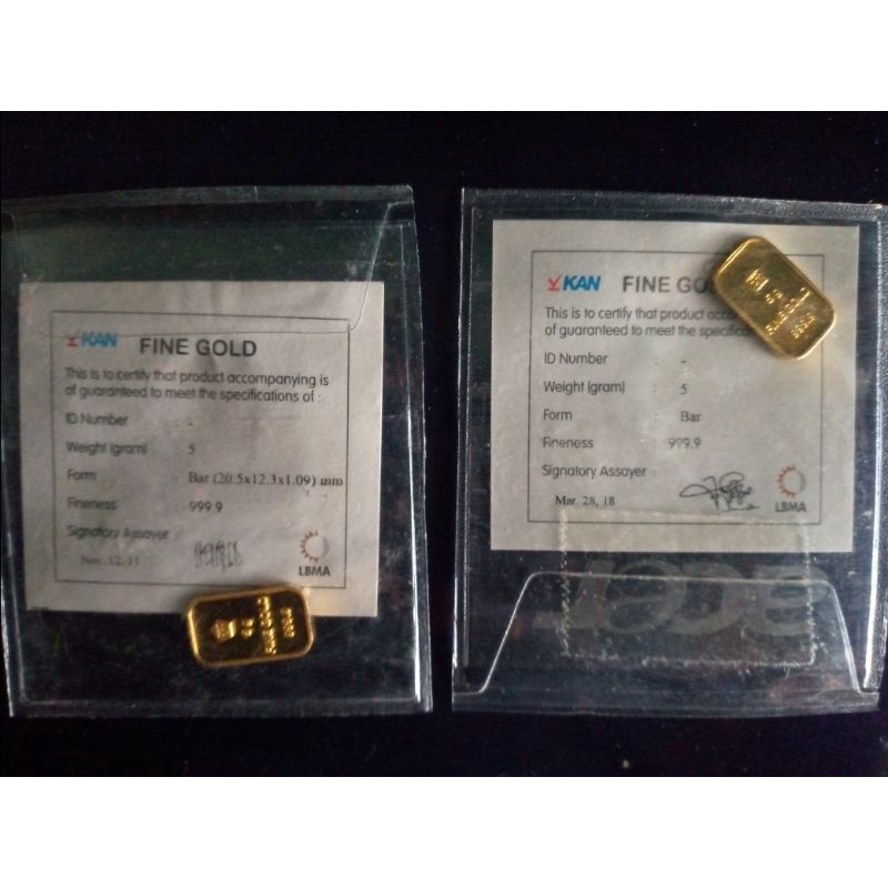Jual Antam LM 5 gram emas retro sertifikat kwitansi toko video kode ...