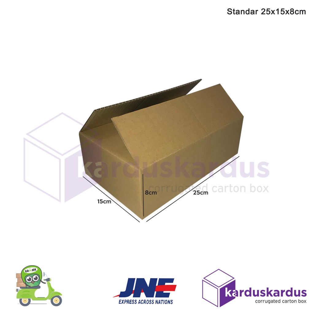 Jual KARDUS BOX KARTON PACKING ( 25 x 15 x 8 ) | Shopee Indonesia