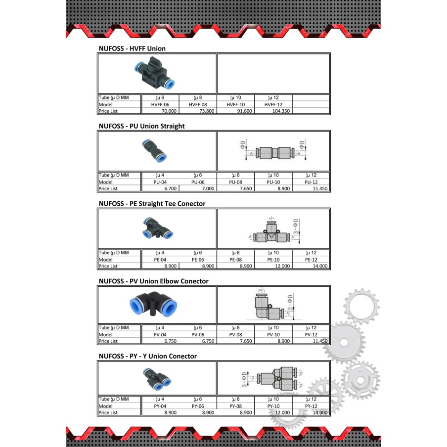 Jual Air Socket Angin 4mm Fitting Pneumatic 4mm Fitting Angin PU 4mm ...