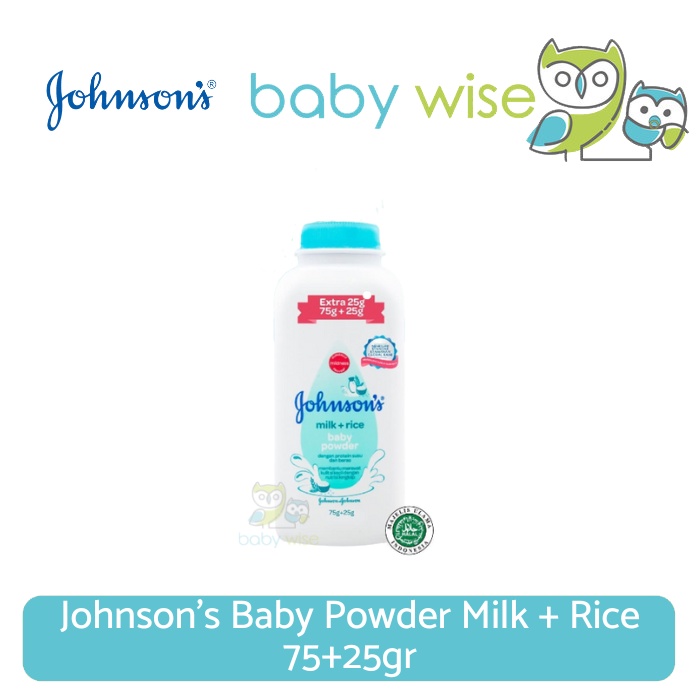 Jual Johnson's Baby Powder Milk + Rice 75+25gr - Bedak Tabur Anak Bayi ...