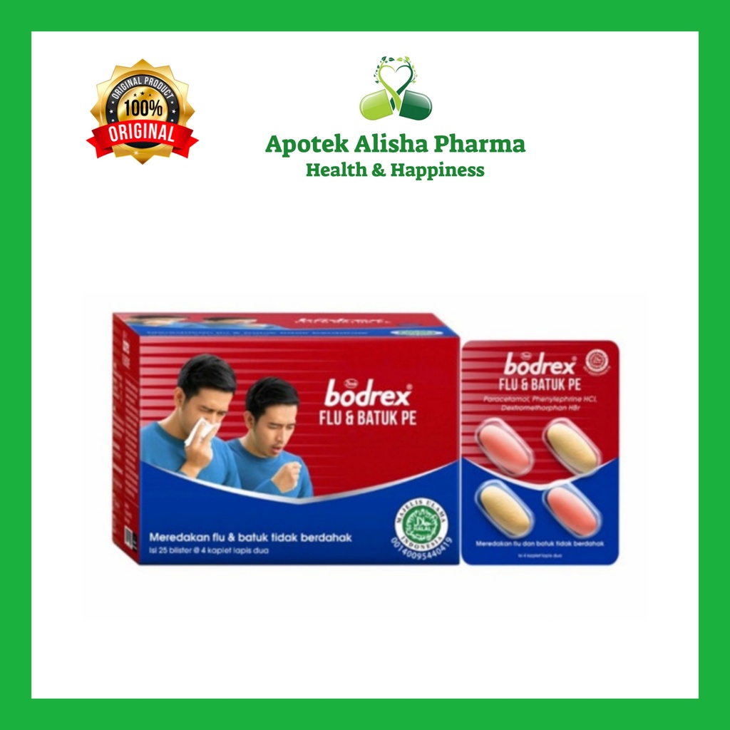 Jual Bodrex Flu Batuk Berdahak / Hijau - Bodreks Batuk Kering / Biru ...