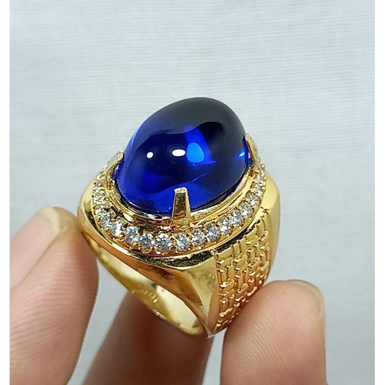 Jual TERMURAH BATU ROYAL KING BLUE SAFIR CATAM TOP QUALITY SIAP PAKAI ...