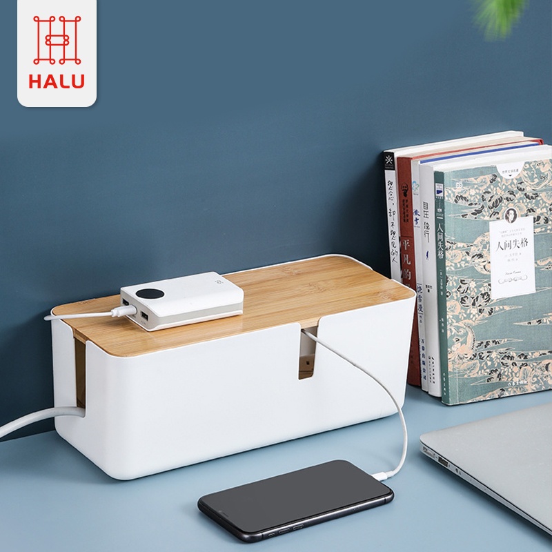 Jual Halu Kotak Cable Storage Box Kotak Organizer Kabel Wire Management ...
