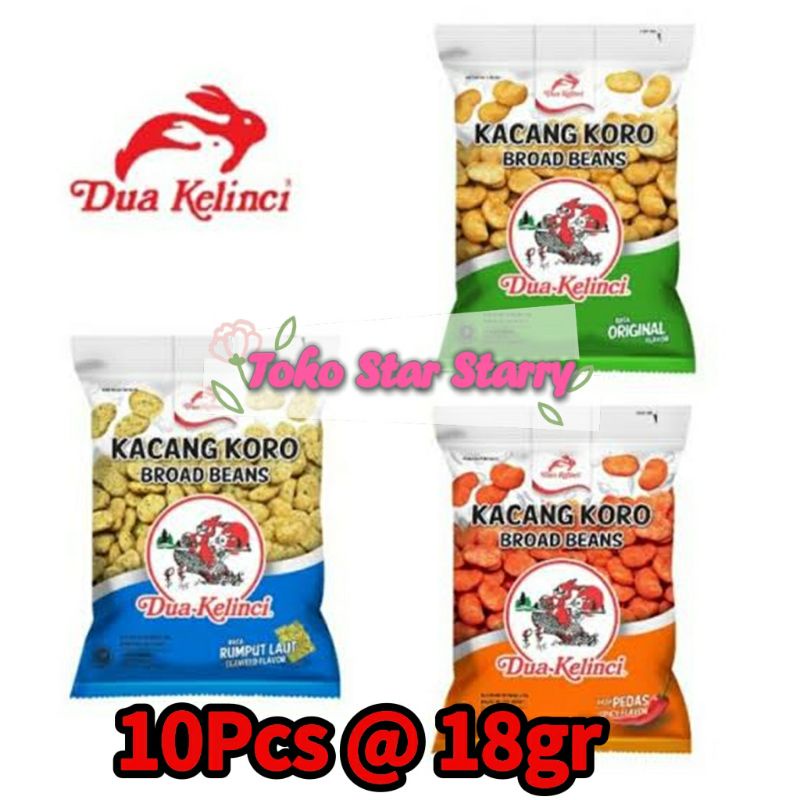 Jual [Per Renteng] 10Pcs Kacang Koro Dua Kelinci 1 Pack isi 10 sachet ...