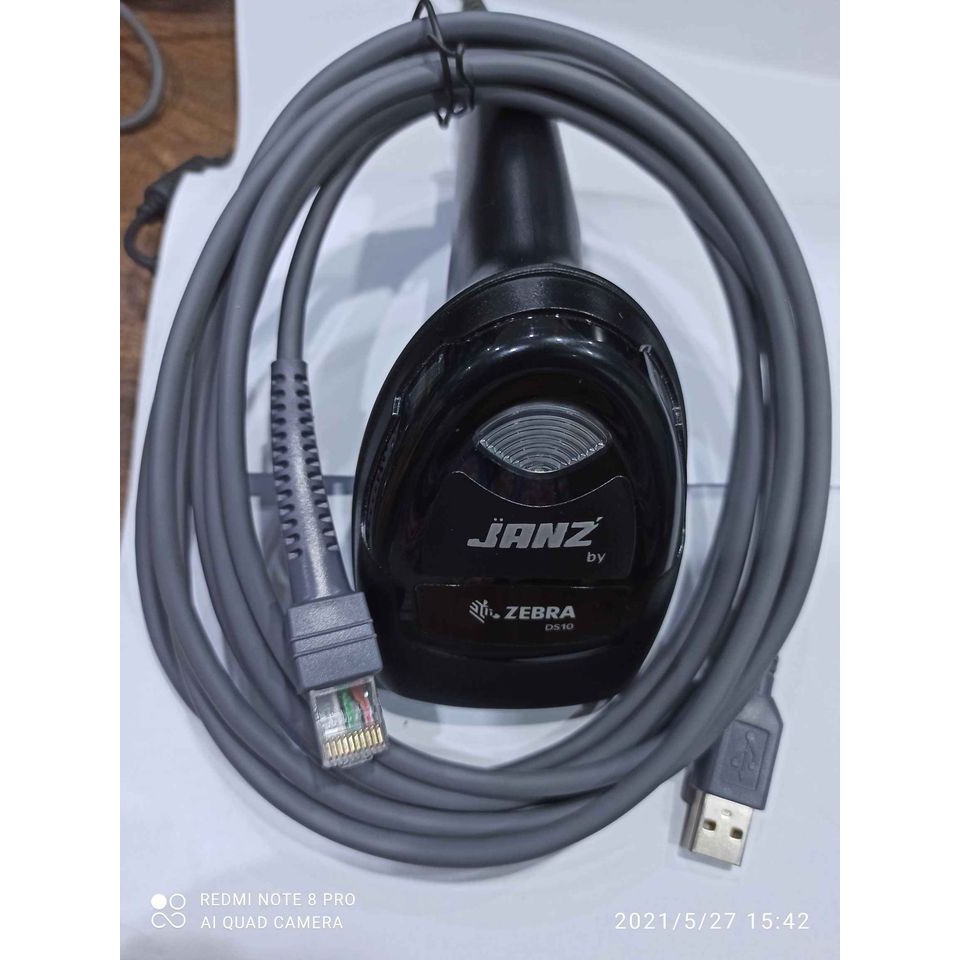 Jual Kabel USB Barcode Scanner ZEBRA or SYMBOL 3 Meter Original Janz by ...