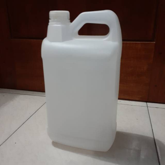 Jual Jerigen plastik putih transparan kapasitas 5liter | Shopee Indonesia