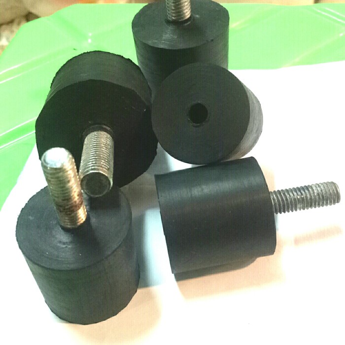 Jual Wqwq301S 3X3 Plat Besi Rubber Engine Mounting M8 Karet Peredam ...