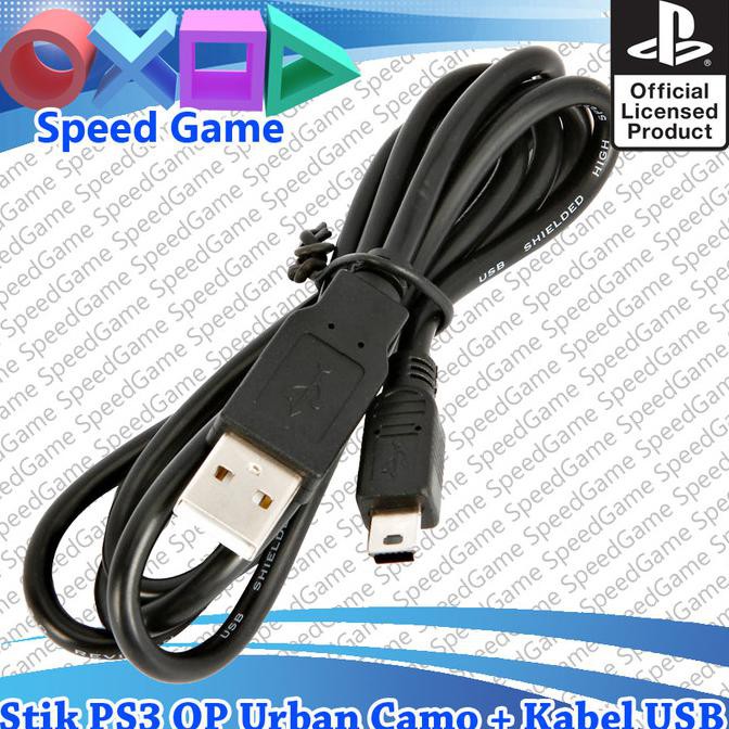 Jual Stick Stik Ps3 Wireless Original Pabrik Army Urban Camo + Kabel ...