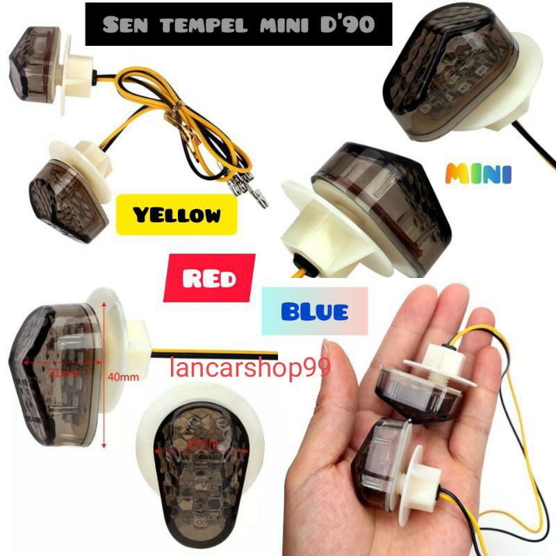 Jual LAMPU SEIN TEMPEL MINI KUNING - BIRU - MERAH | Shopee Indonesia