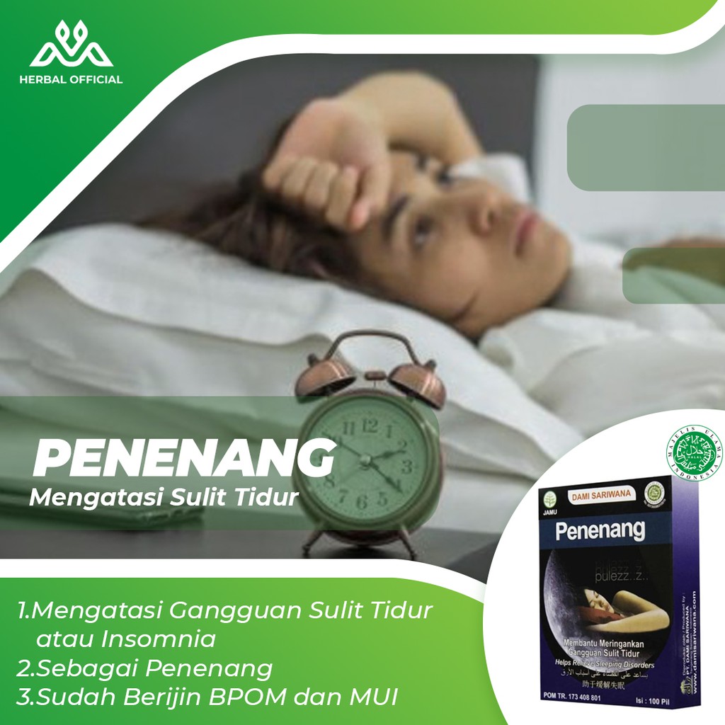 Jual Penenang 100 | Susah Tidur | Obat Insomnia | Obat Penenang Stress ...