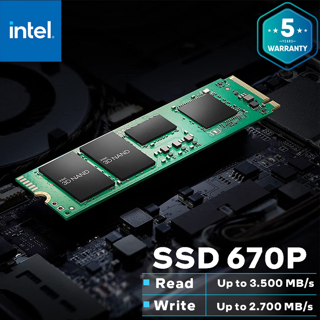 Jual Intel SSD 670P M.2 Pcie Gen3 Nvme 2280 1TB - 3D Nand M2 1 TB ...