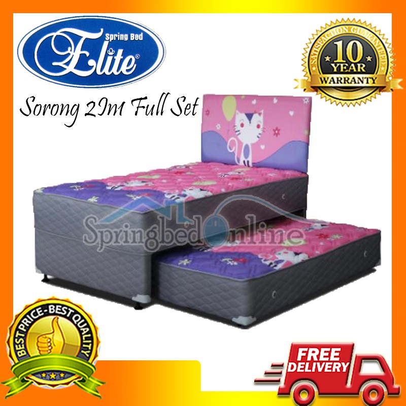 Jual Elite Springbed Serenity Susun Sorong 2 In1 Full Set 120x200 120 X ...