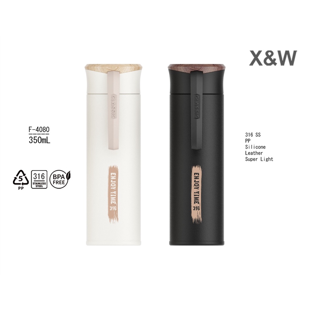 Jual X&W Botol Minum Stainlees F4080 Botol Vakum Flask Motif Tutup ...