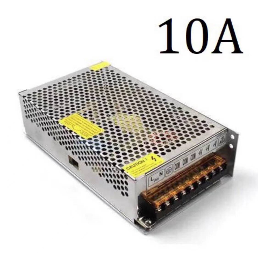 Jual Adaptor Power Supply 12v 10A PSU Jaring CCTV LED AC 220v to DC 12v 10A Adapter Trafo Travo ...