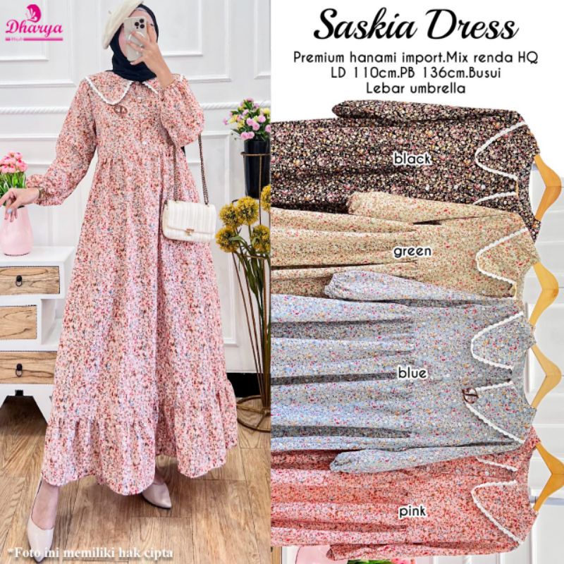 Jual saskia dress by dharya | Shopee Indonesia