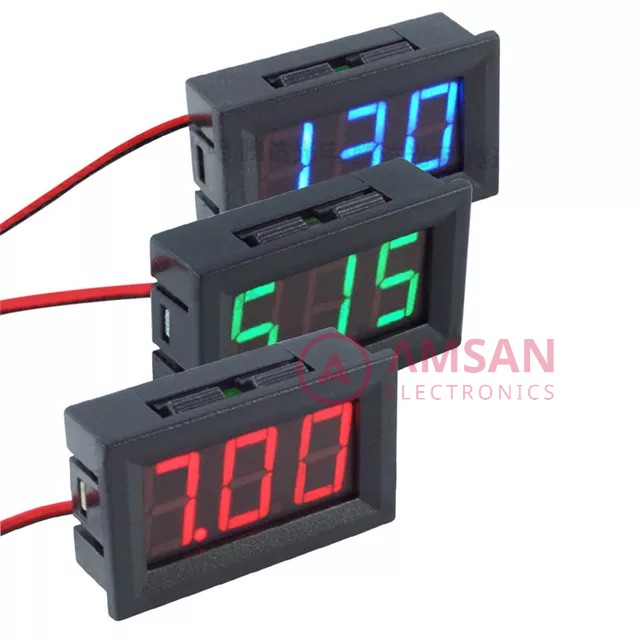 Jual voltmeter dc mini digital dc 4.5-30v voltmeter digital 0.56 inch 2 ...