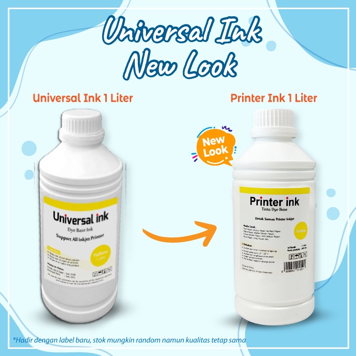 Jual Tinta Epson 1 Liter Refill Dye Base Printer L120 L360 L565 L1110 ...