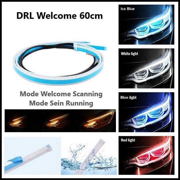 Jual Lampu Led Alis 60 Cm Welcome Light Sign Running Drl Flexible 60Cm ...