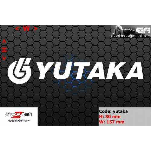 Jual ea cutting sticker / decal Code: yutaka ( sponsor logo ) | Shopee ...