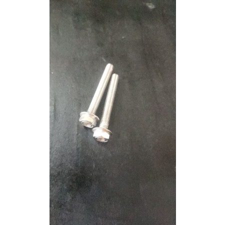 Jual Baut probolt stainless 2kunci 8x50 kunci L6 baut drat 12 panjang 5cm | Shopee Indonesia