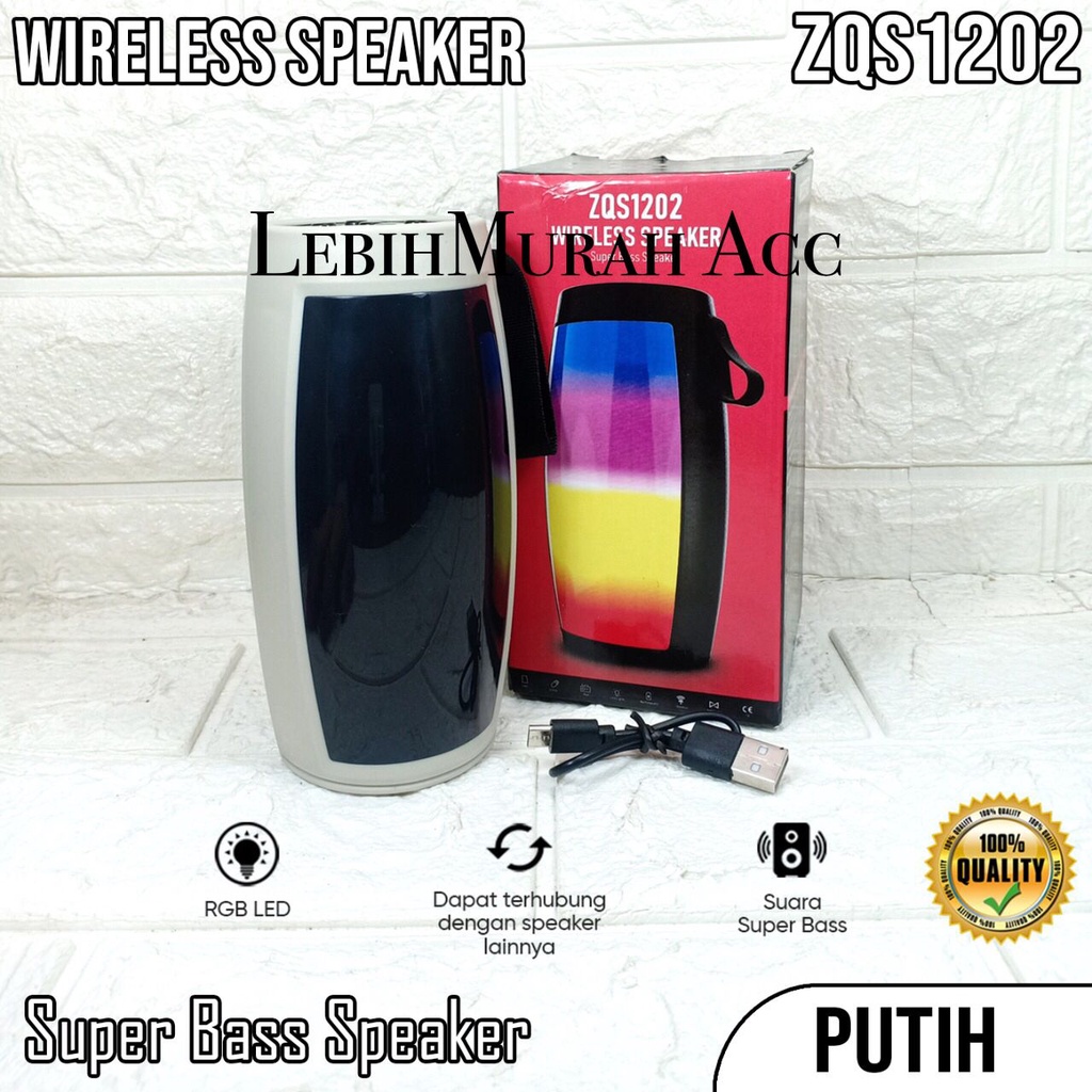 Jual Speaker Bluetooth ZQS1202 / TG157 Speaker Wireless Portable LAMP LED Speaker Aktif Bluetooh ...
