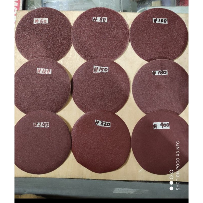 Jual AMPLAS BULAT /AMPLAS TEMPEL 4 INCI GRIT 240 (#240) HARGA PERKOTAK ...