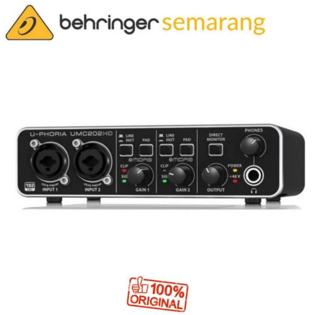 Jual Behringer UMC202HD - UMC202 HD - UMC 202 HD USB Soundcard Audio ...
