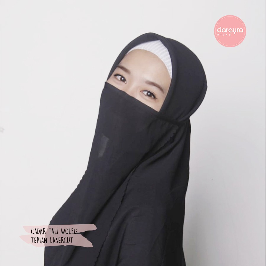Jual CADAR TALI WOLFIS LASERCUT / NIQAB HIJAB JAHITAN RAPIH MURAH | Shopee Indonesia