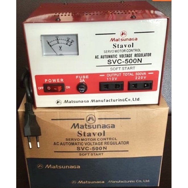 Jual STABILIZER STAVOL MATSUNAGA SVC-500N 500w 500watt 500 watt SOFT ...