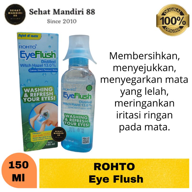 Jual Rohto Eye Flush 150ml-Cairan Pembersih dan Penyegar Mata. | Shopee ...