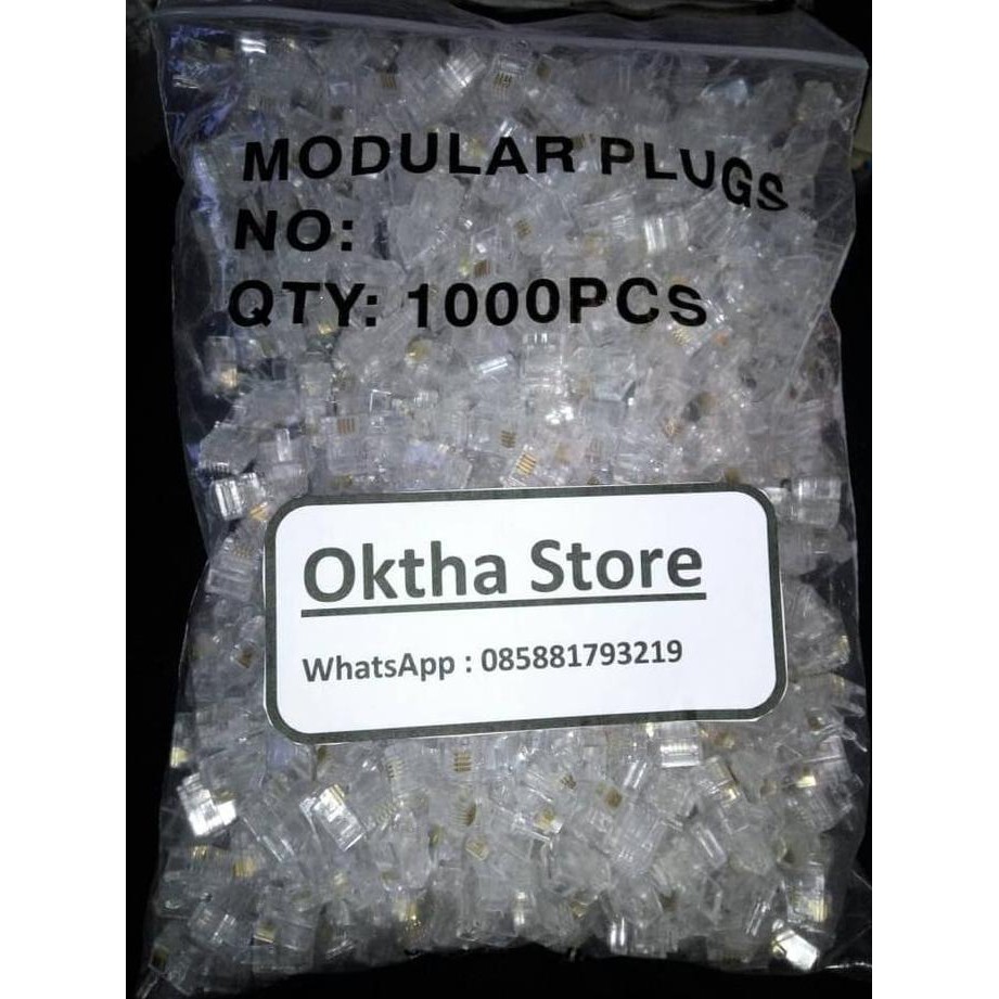 Jual Konektor RJ11 Connector RJ 11 per pcs | Shopee Indonesia
