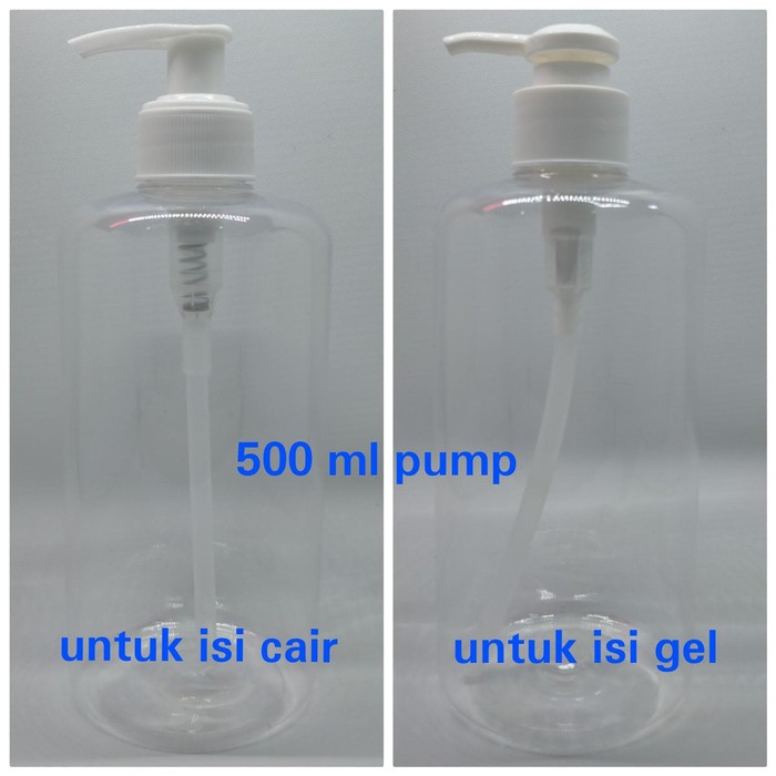 Jual Botol Plastik Kosong 500 Pump untuk Isi Ulang Hand Sanitizer Sabun Cairan Pembersih Handrub ...
